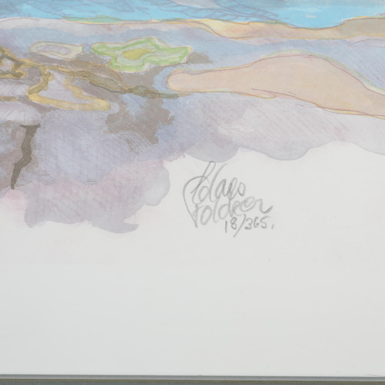 CLAES FOLCKER. litografi, skärgård, signerad, numrerad 18/365. Konst ...