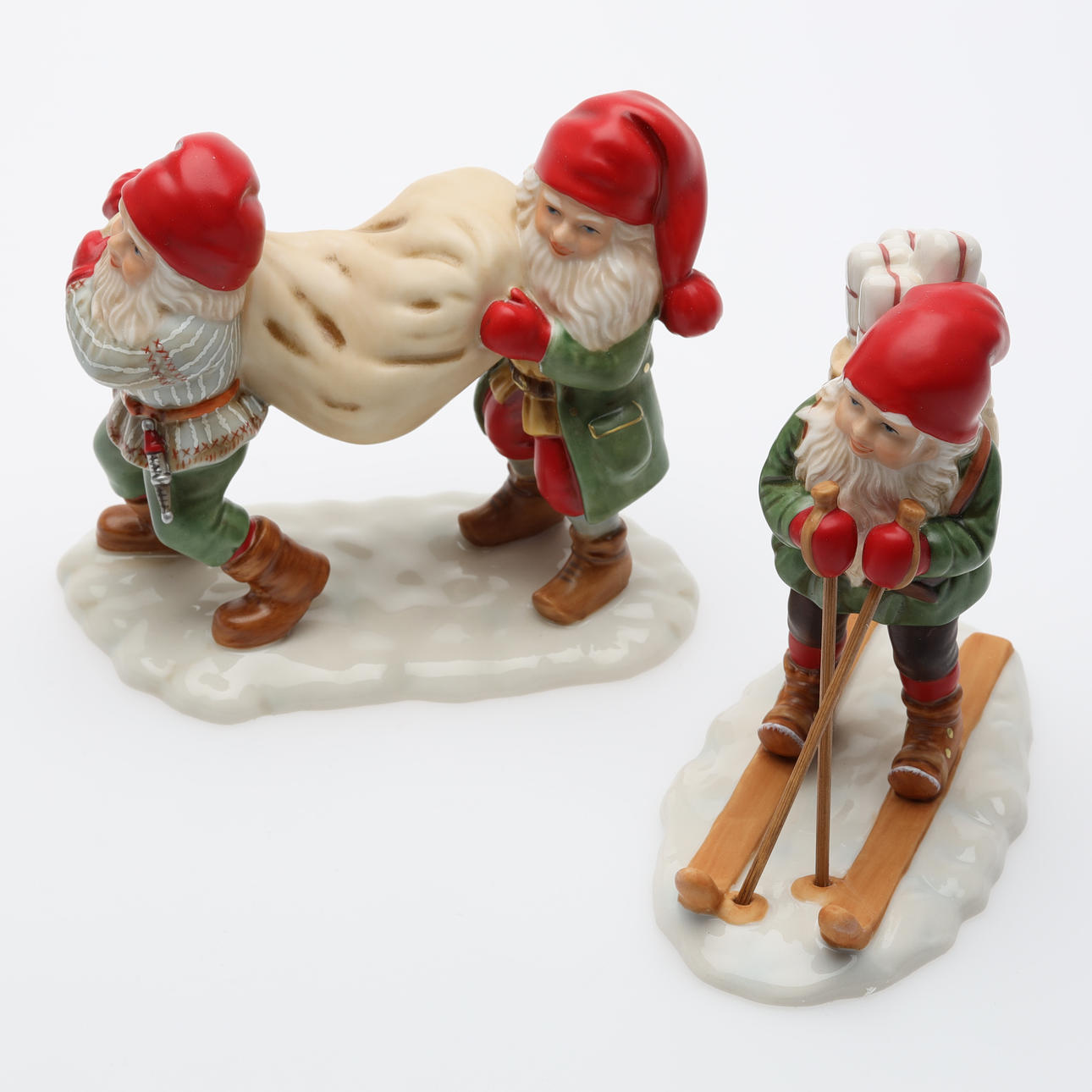 FIGURINER 5 st tomtar , Fyrklövern. Keramik & Porslin - Europeiskt ...