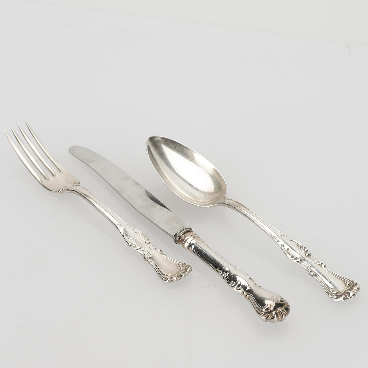 SILVERBESTICK, 18 delar, "Prins Albert". Silver & Metall - Silver ...