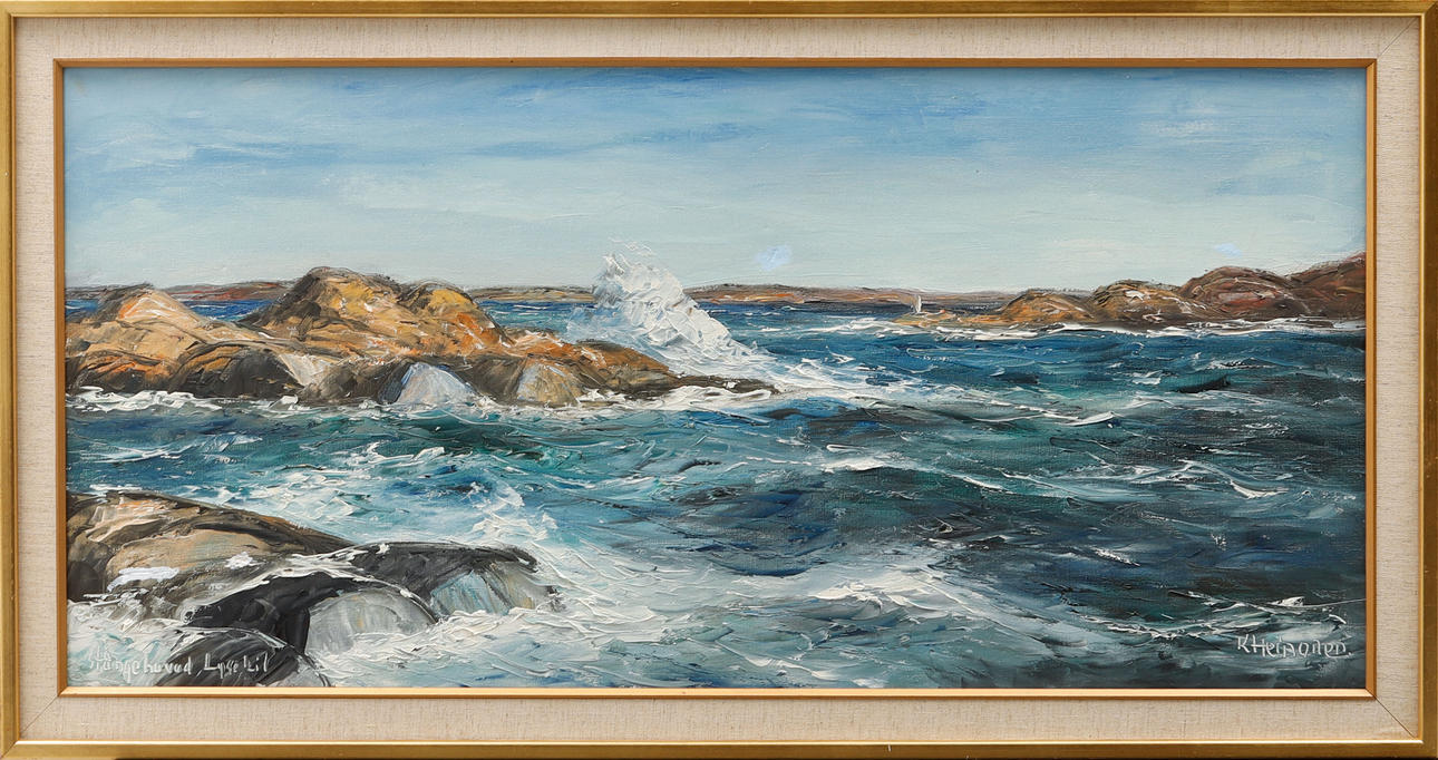 KURT ERIK HEINONEN. "Stångehuvud Lysekil", oil on canvas, signed. Art ...