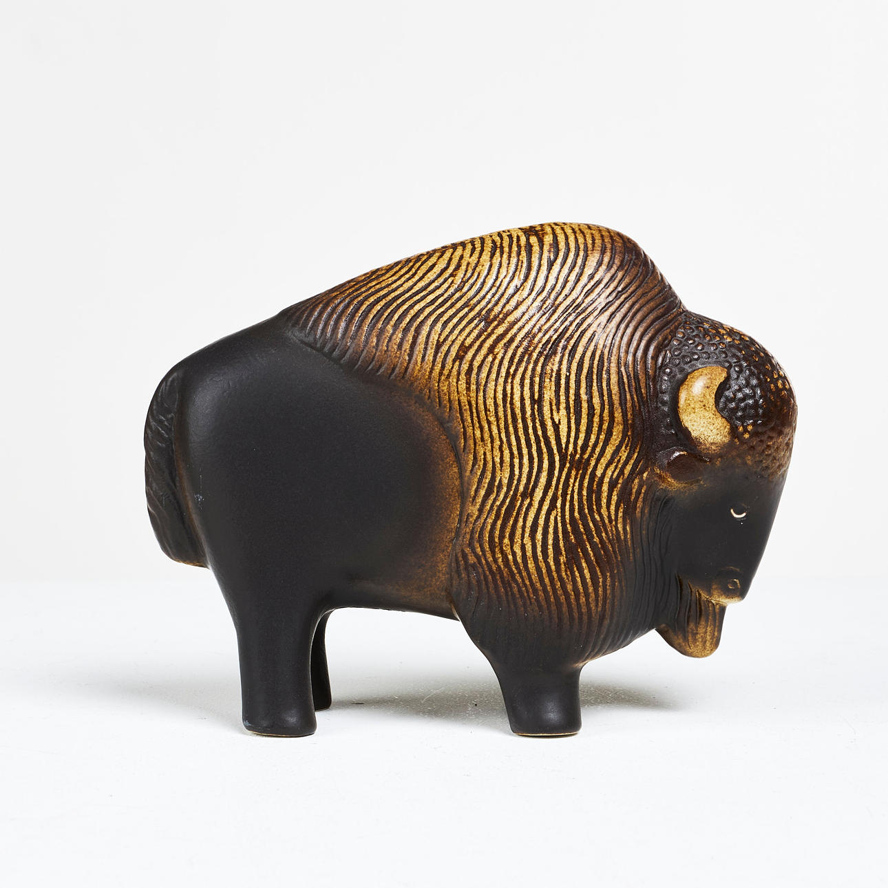 LISA LARSON. BISON, Gustavsberg, Limited edition for WWF, glazed ...