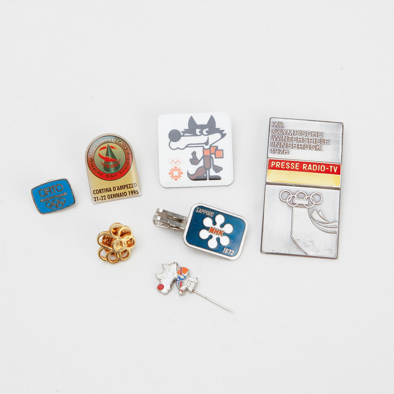 OLYMPIC GAMES PINS, 16 pcs, 1970s/80s/90s. Miscellaneous ...