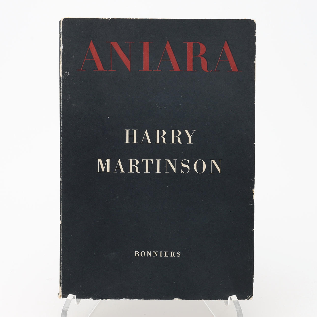 HARRY MARTINSONS ANIARA I FÖRSTA UPPLAGAN 1956 MED DEDIKATION TILL ELSA ...