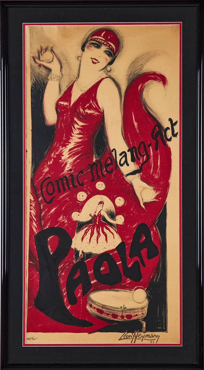 LÉON HEYMANN. after, "Comic Melang-Act Paola", color lithographic ...