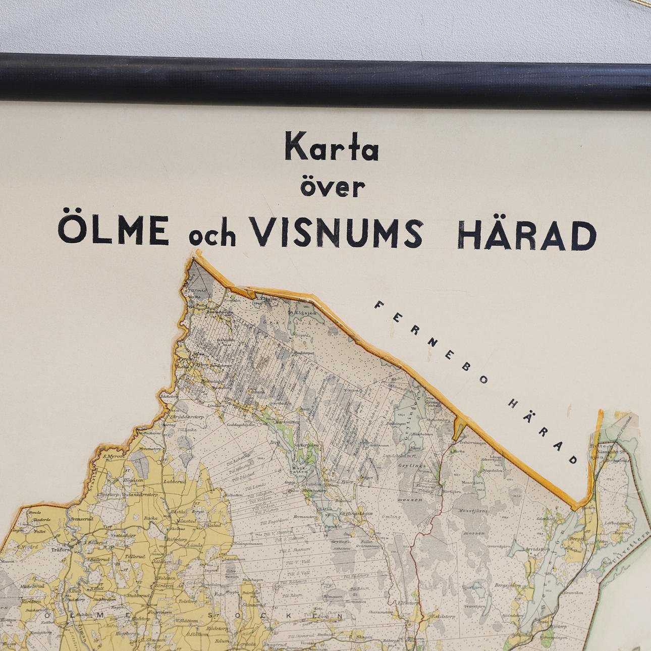 SEINÄKARTTA, "Ölme ja Visnums Härad". Kirjat, kartat ja ...