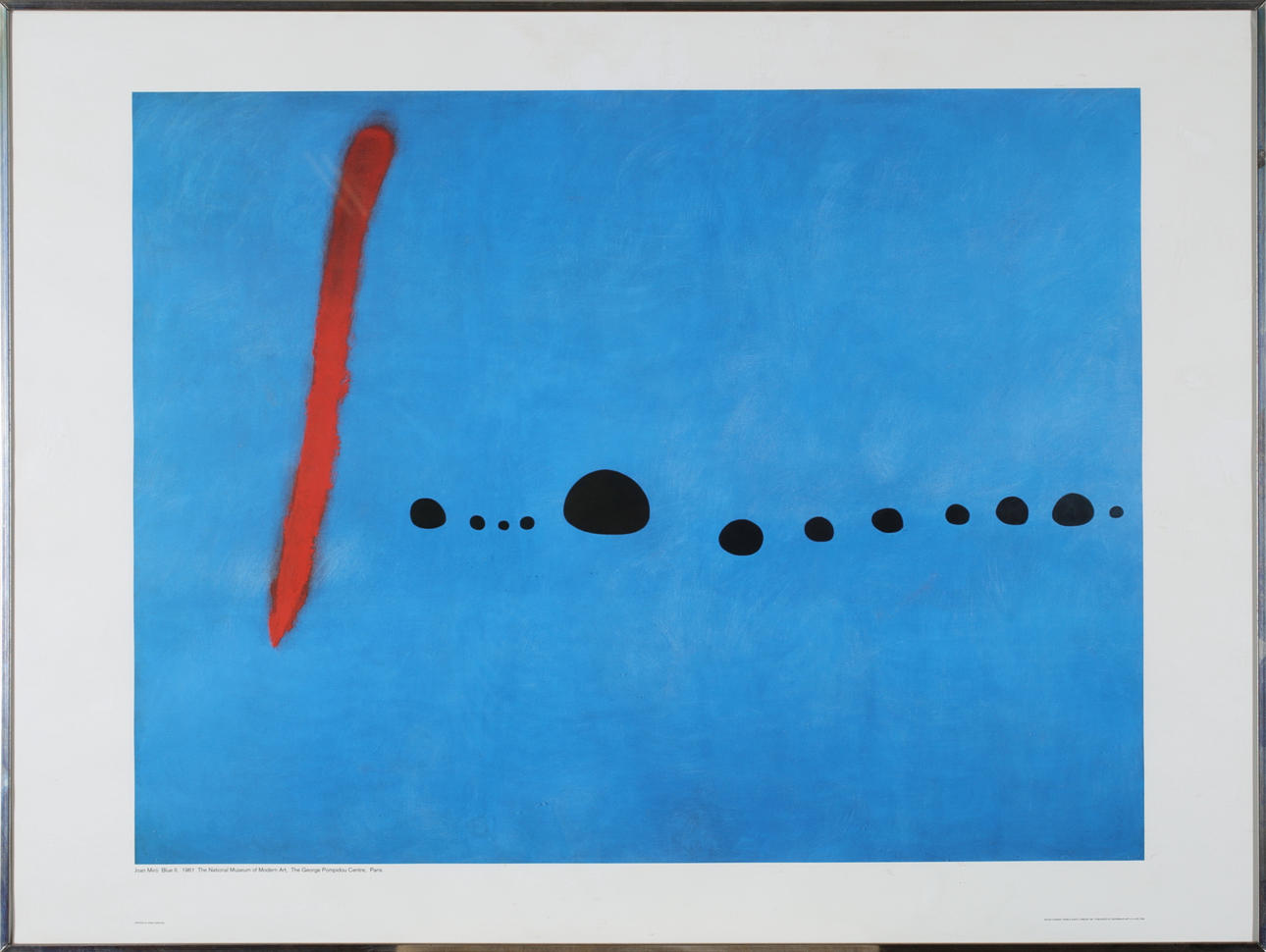 AFFISCH, Joan Miró Blue II. 1961 The National Museum of Modern Art, The ...