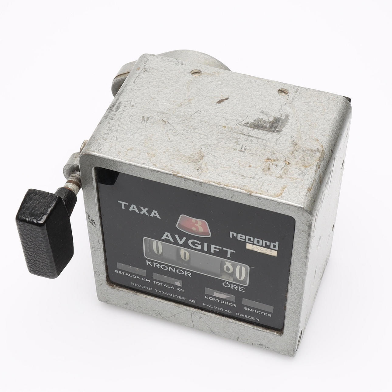 TAXAMETER. Record AB Urfabriken, Svängsta, first half of the 20th ...
