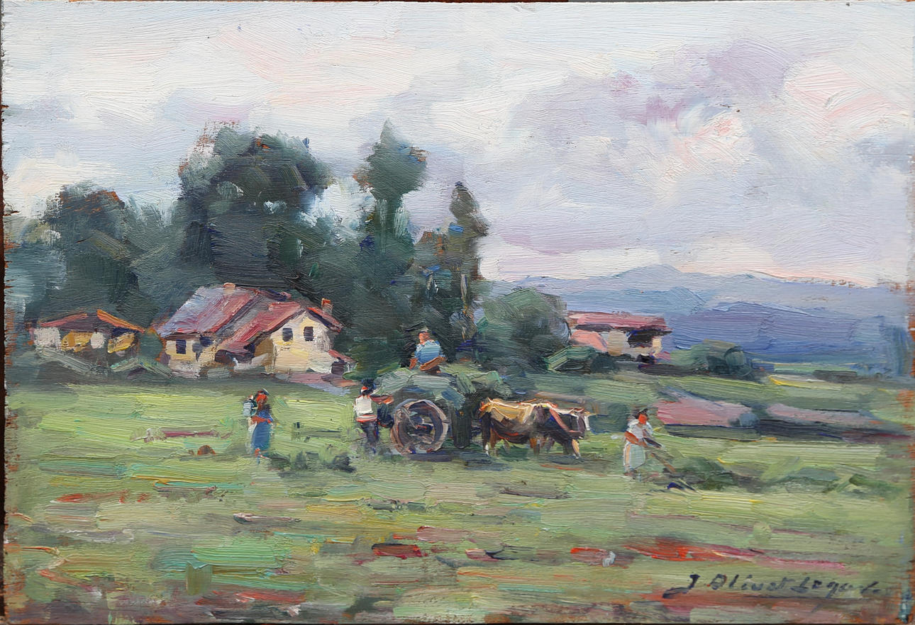 JOSEP OLIVET LEGARES. Rural view. Art - Paintings - Auctionet