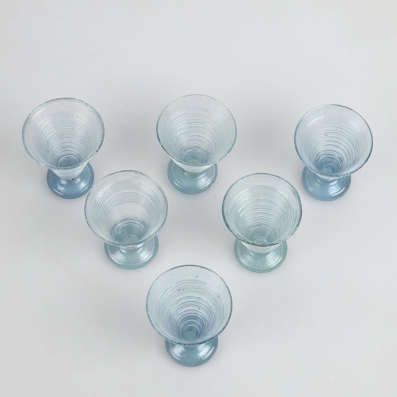 SPIRALGLAS, 6 st, snaps. Glas - Serviser - Auctionet