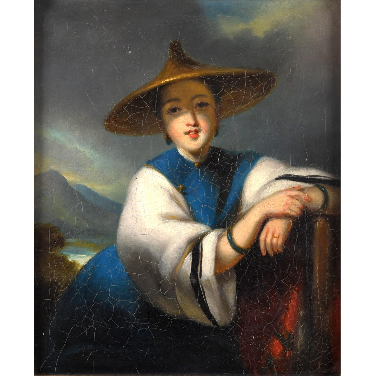 GEORGE CHINNERY (1774-1852). Attributed to. A CHINESE SAMPAN GIRL OF ...