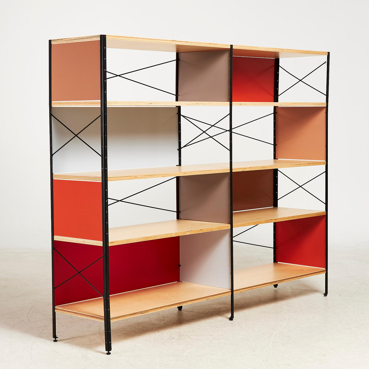 CHARLES AND RAY EAMES, "ESU", shelf, for Vitra, contemporary, 4 shelves ...
