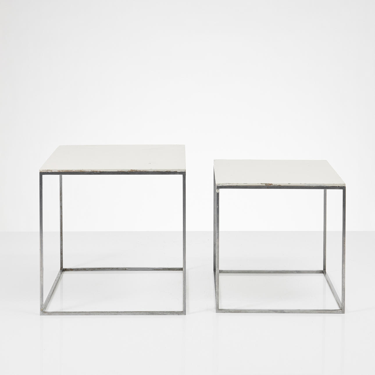 MINIATURE TABLE, 2 pcs, Fritz Hansen, designed by Poul Kjærholm 1957 ...