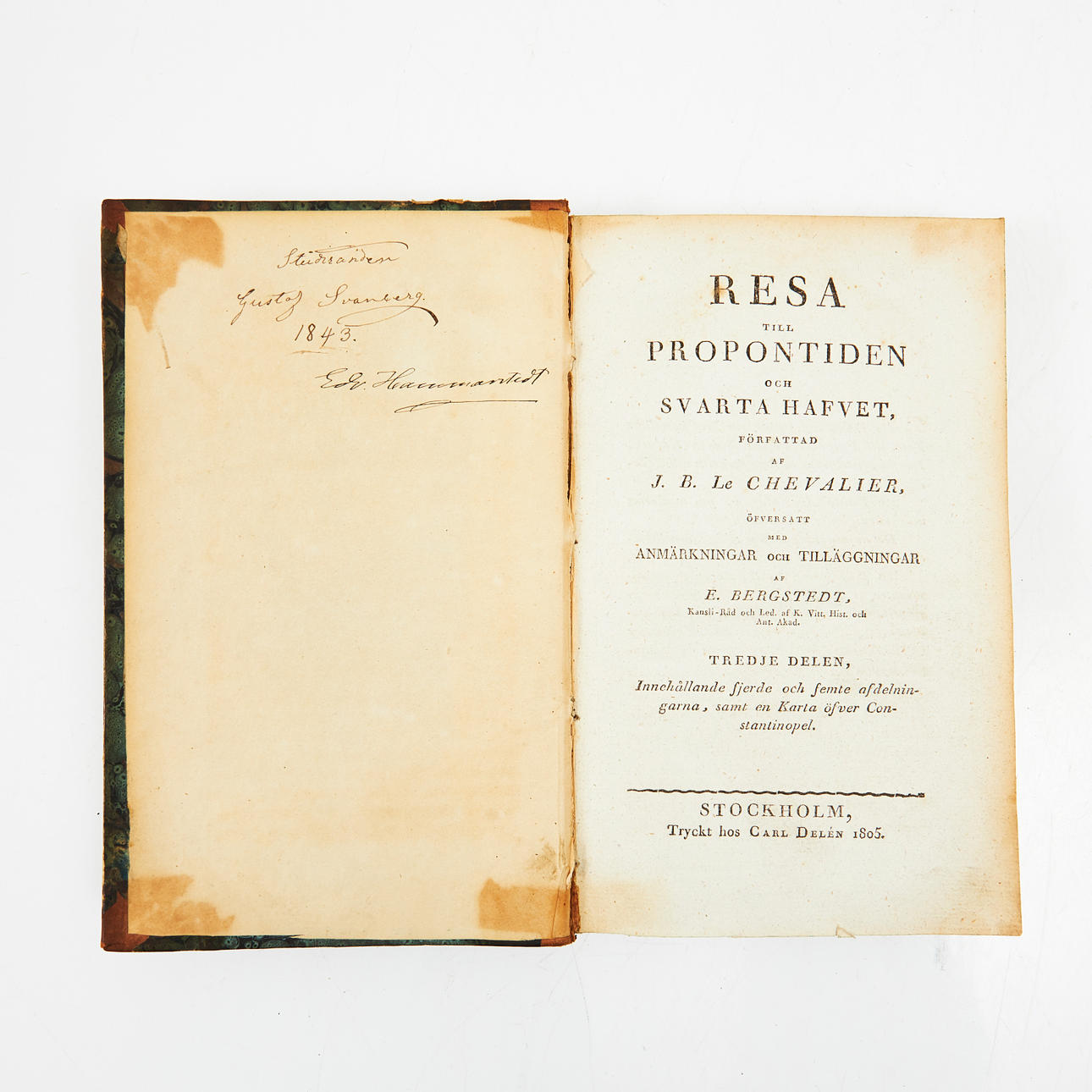 LE CHEVALIERS RESA (3). Böcker, Kartor & Handskrifter - Böcker - Auctionet