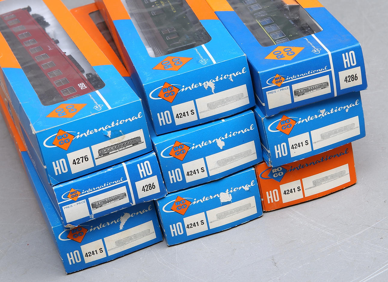 ROCO 9 bogie wagons, original packaging. Toys - Toys - Auctionet