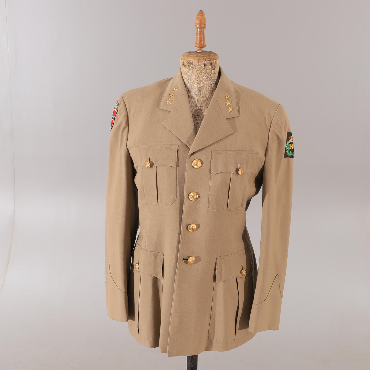 UNIFORM, 2 delar, ull, Hemvärnet, Norge, 1900-tal. Vapen & Militaria ...
