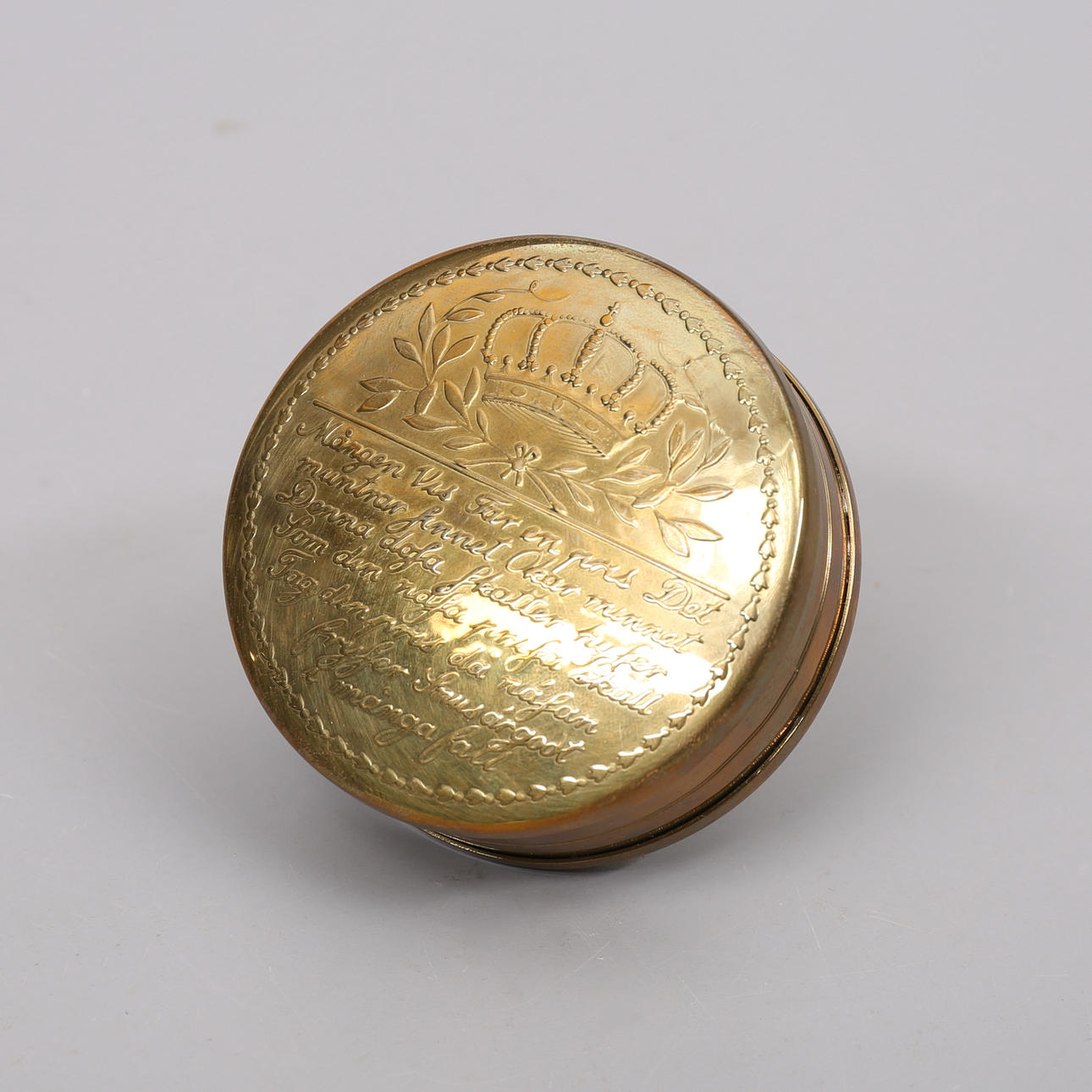 SNUSDOSA, mässing, No 50 , Skultuna. Silver & Metall - Tenn, Mässing ...