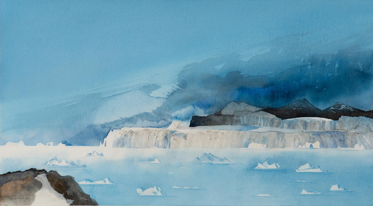GERHARD AUSBORN (GEB. 1933). vatten. Konst - Måleri - Auctionet