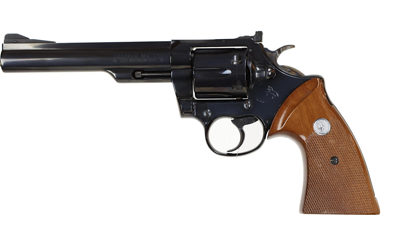 REVOLVER, Double Action, fabrikat Colt, modell Trooper MK III, kaliber ...