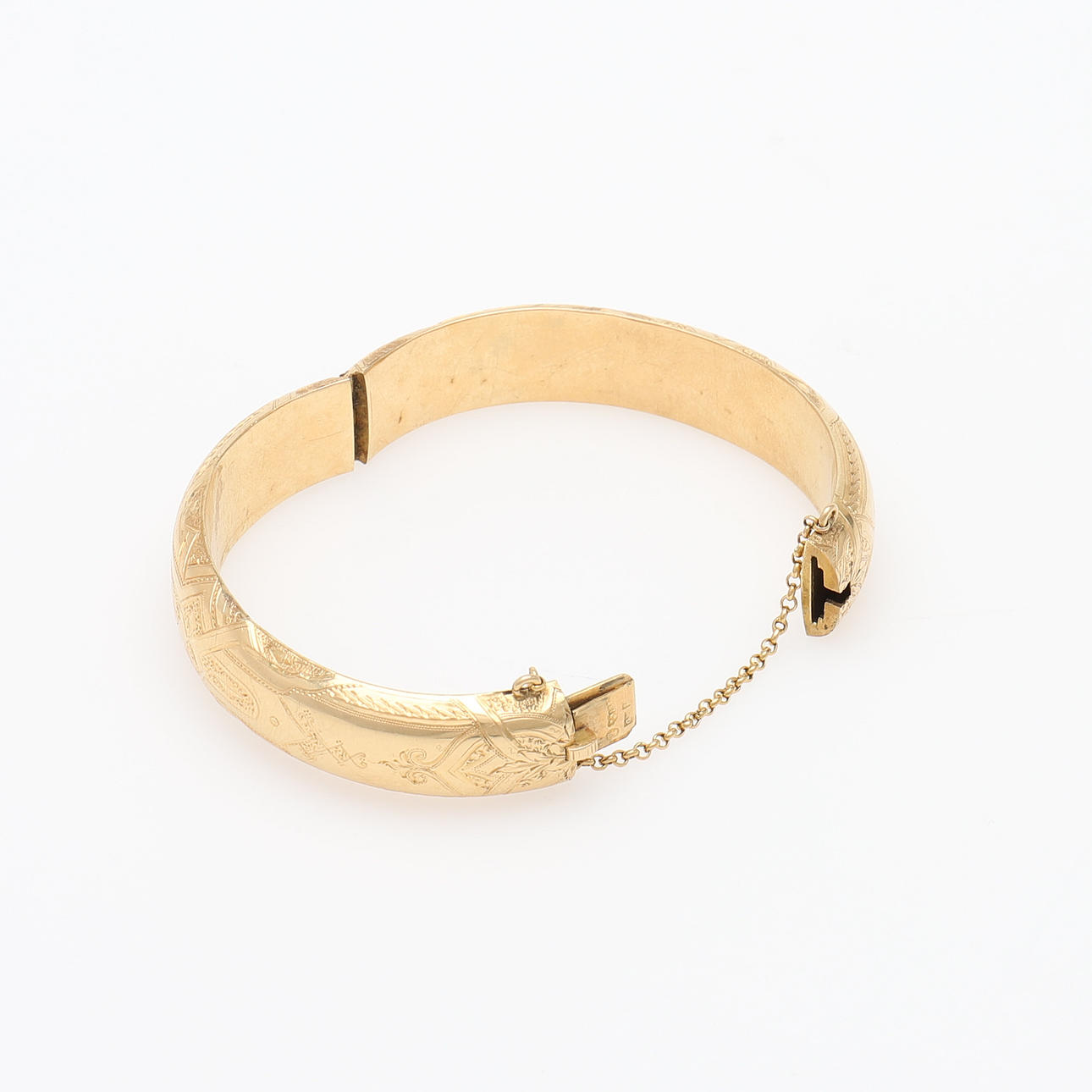 STELT 2-DELAT ARMBAND, 18 k guld, Gustaf Möllenborg, Stockholm, otydlig ...