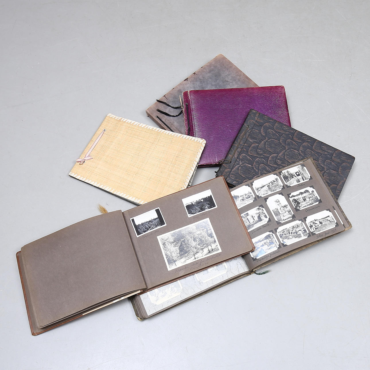 FAMILJEN BECKMAN, 6 fotoalbum, om familjens liv, 1920-40-tal. Konst ...