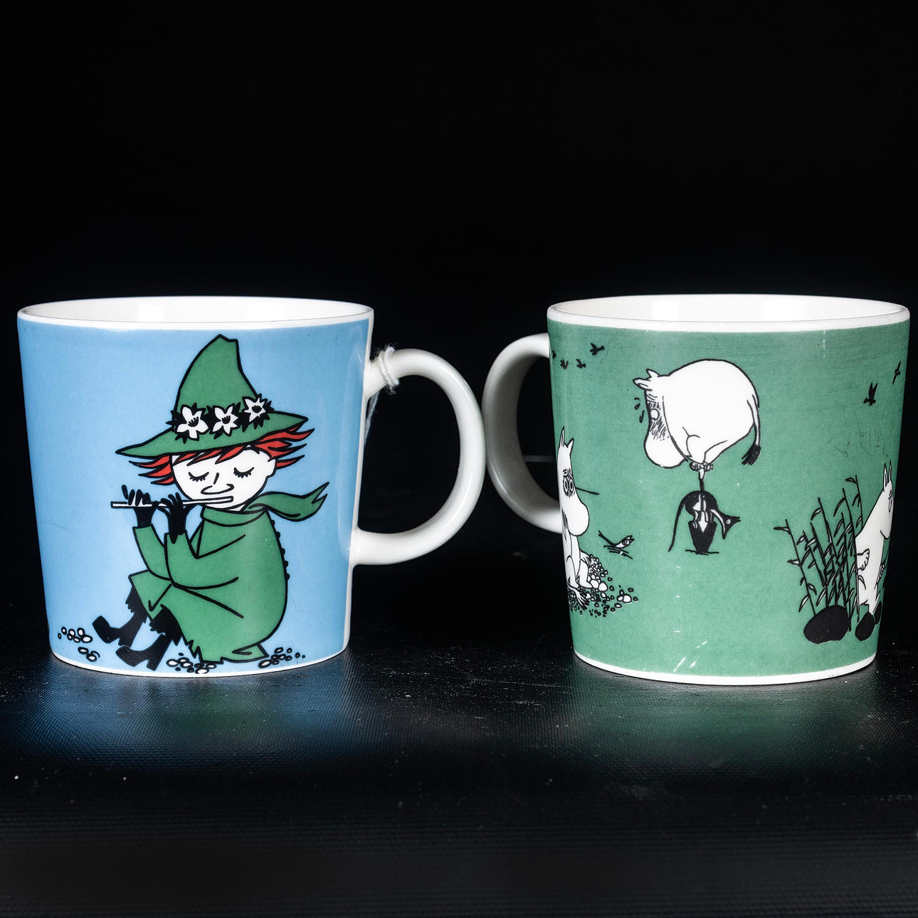 MUGGAR, 2 st porslin, Mumin, Arabia, Finland. Keramik & Porslin ...