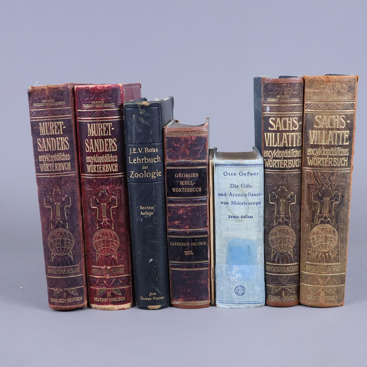 Collection of DICTIONARIES, TEXTBOOKS AND ENCYCLOPEDIAS - 8 pieces ...