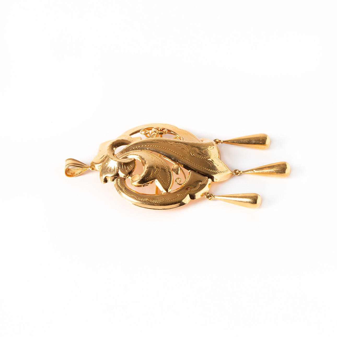 BROSCH/HÄNGE, 18K guld, Guldvarufabrik Hovjuvelerare Curt Hallberg ...