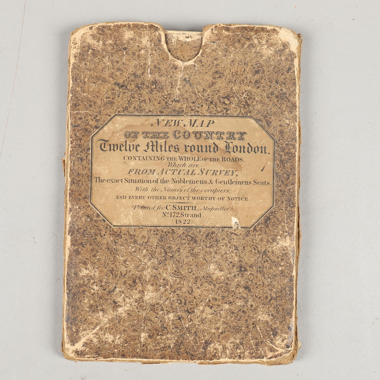 C. SMITH. NY KARTA ÖVER LANDET TOLV MILES RUNT LONDON, 1823. Böcker ...