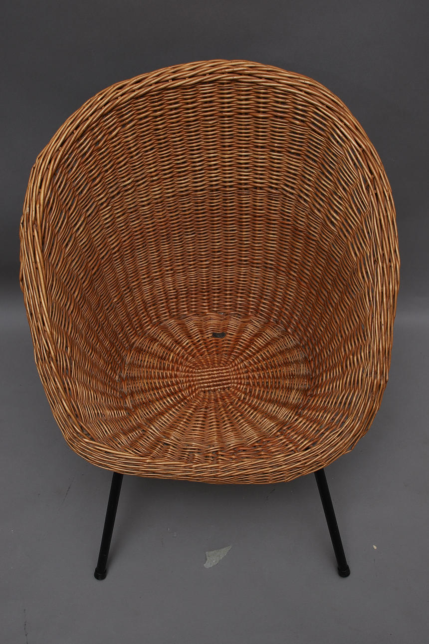 STOL, flätad rotting. Möbler - Fåtöljer & Stolar - Auctionet