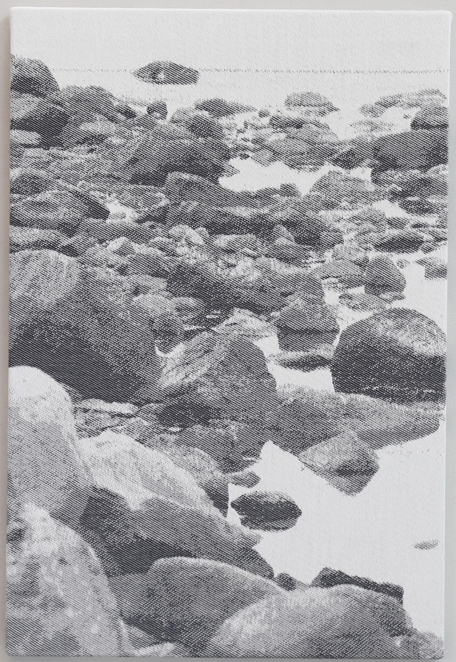 BRITT-MARIE HENRIKSSON. Strandkant", vävd tavla. Konst - Övrigt - Auctionet