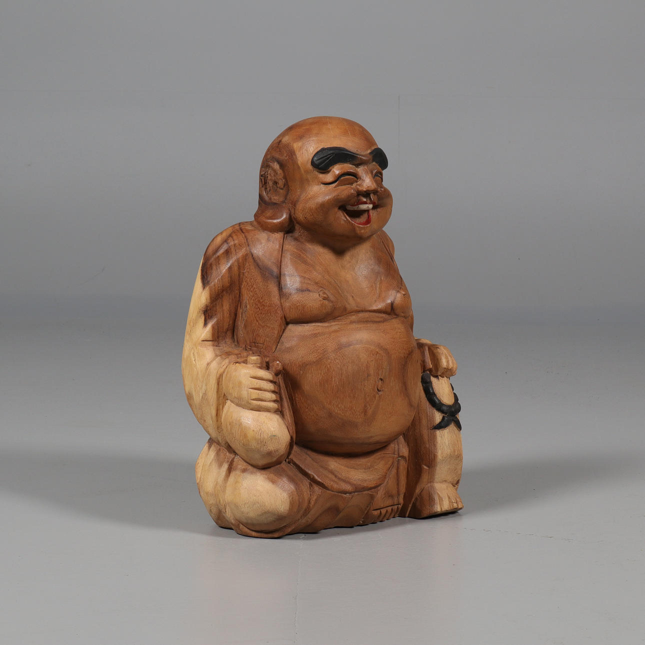 SKULPTUR, "buddha", trä. Konst - Skulptur - Auctionet