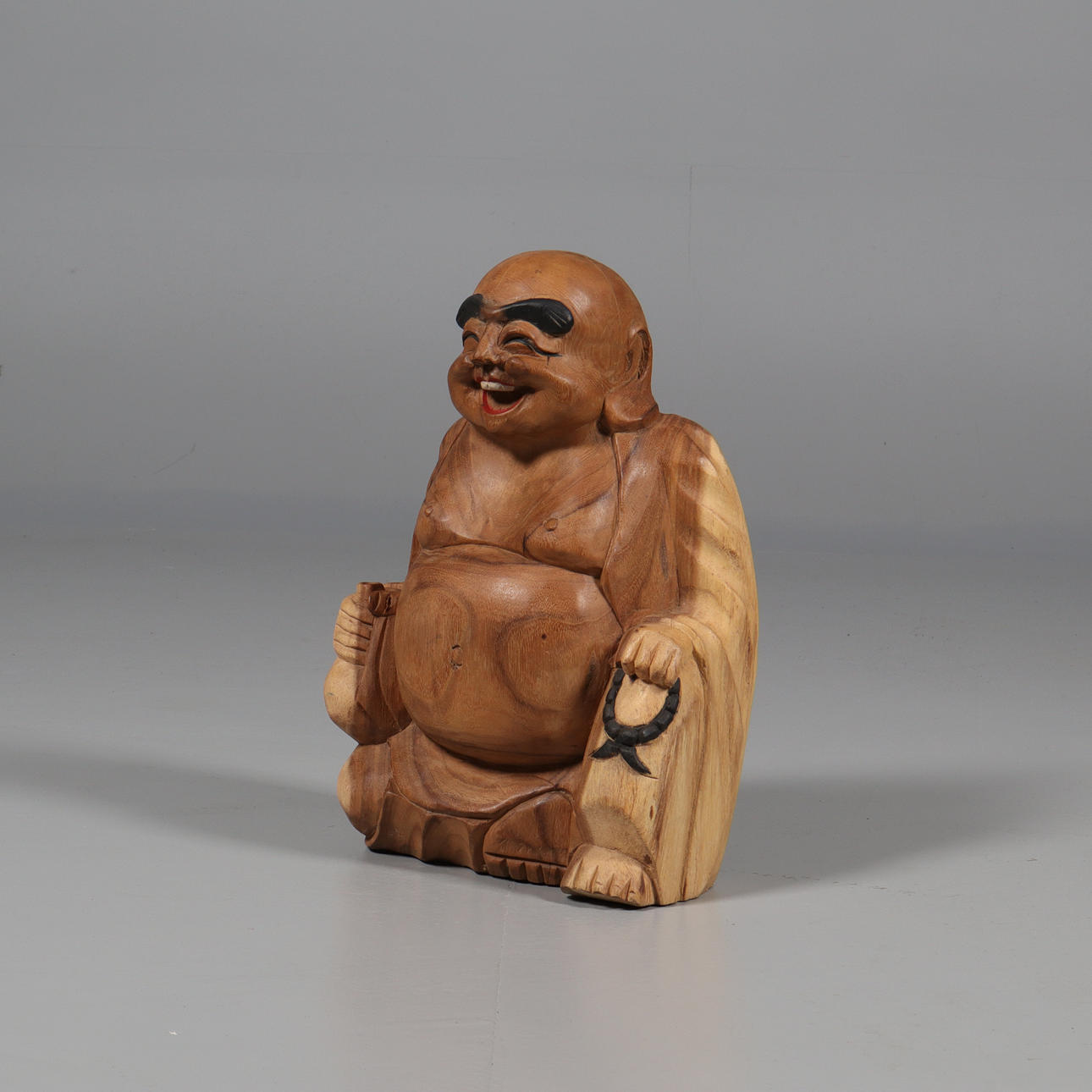 SKULPTUR, "buddha", trä. Konst - Skulptur - Auctionet