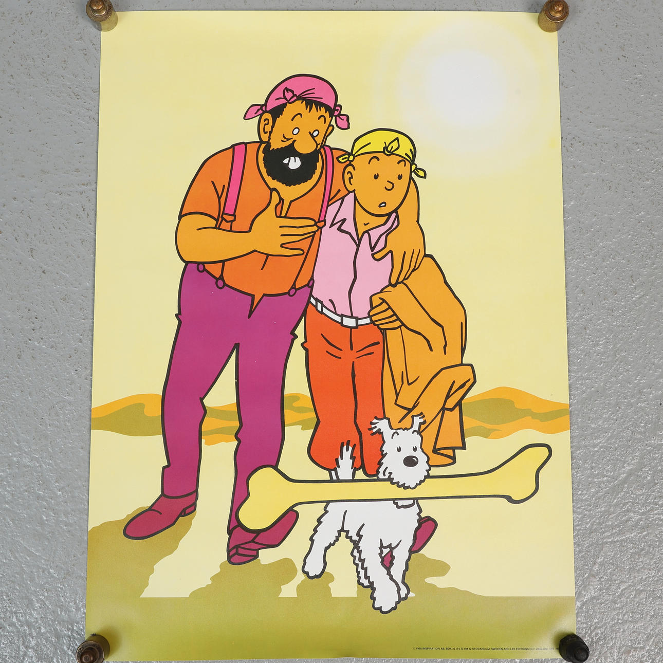 PLANSCH, Kapten Haddock, Tintin och Milou i öknen, Inspiration AB ...