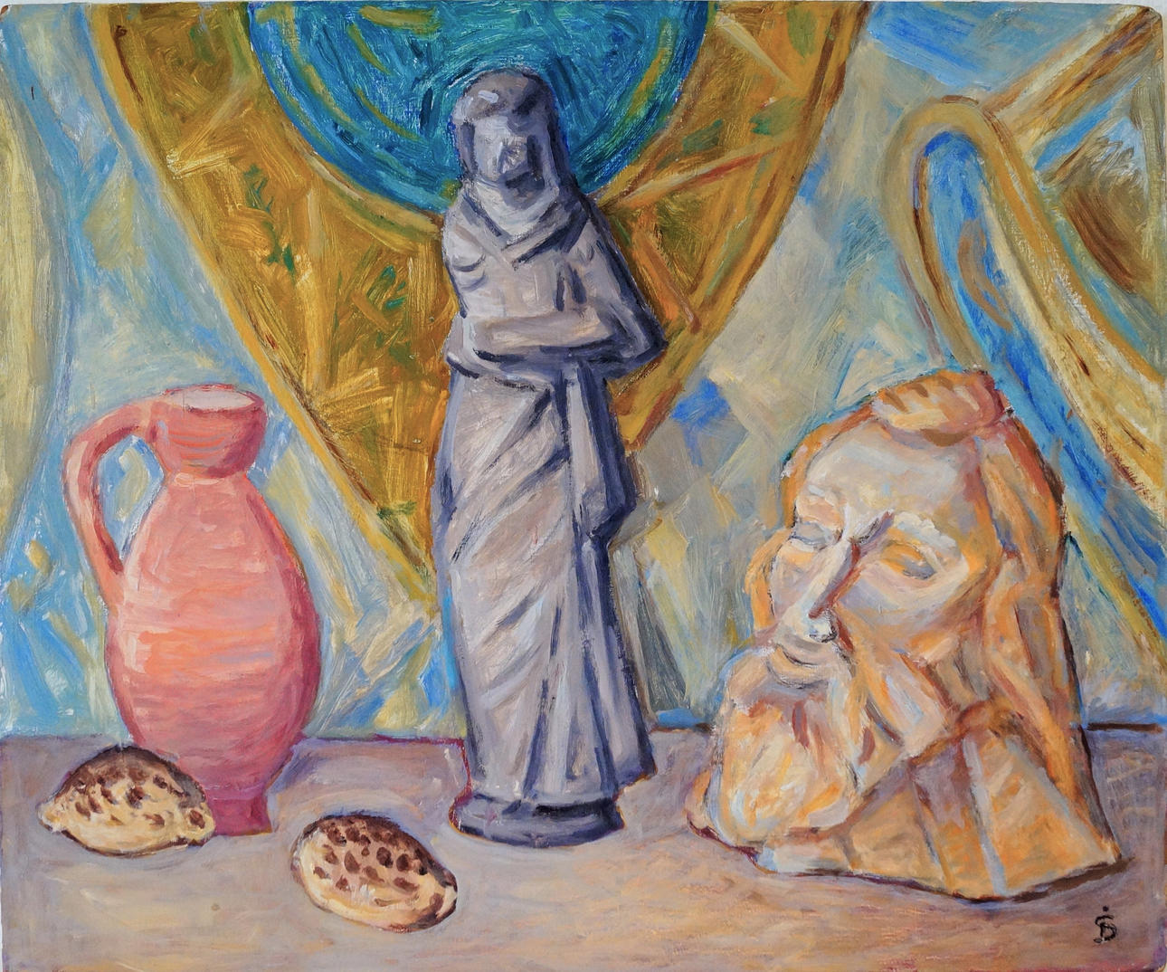 INGRID SIMONSSON. Still life, oil on Board, signed with monogram. Art ...