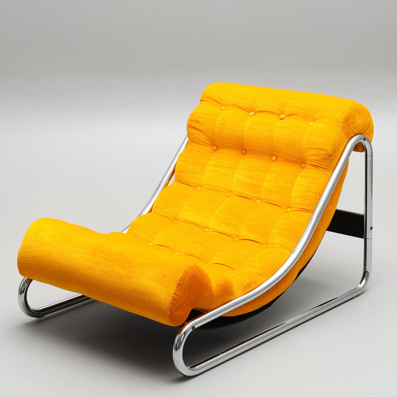 GILLIS LUNDGREN. armchair, "Impala", lion yellow plush, IKEA, designed ...