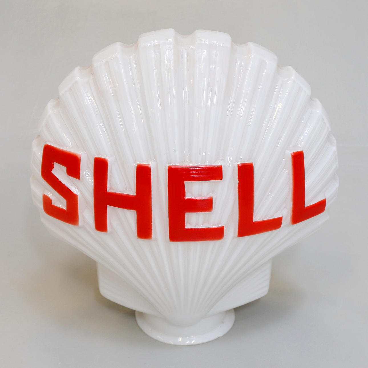KUPA till BENSINPUMP, glas, Shell, 1900-tal. Övrigt - Övrigt - Auctionet