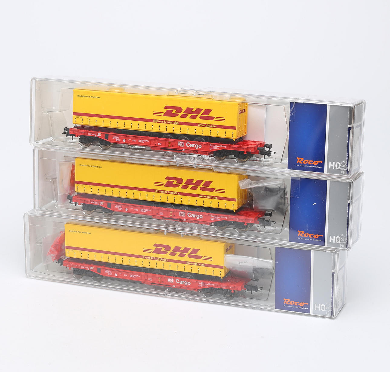 MÄRKLIN 47700 och 47705 containervagnar samt Roco 66607 3 ...