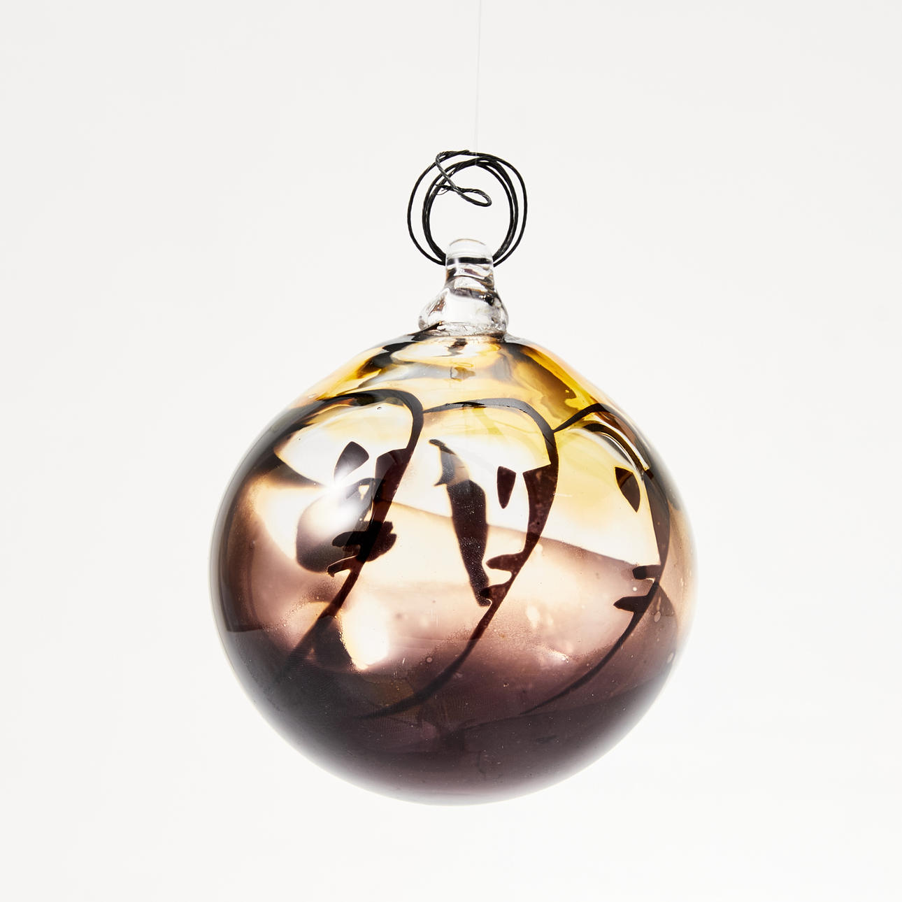 JONAS ROOTH. Lasipallo, jossa kasvokuvio, signeerattu ja päivätty Jonas ...