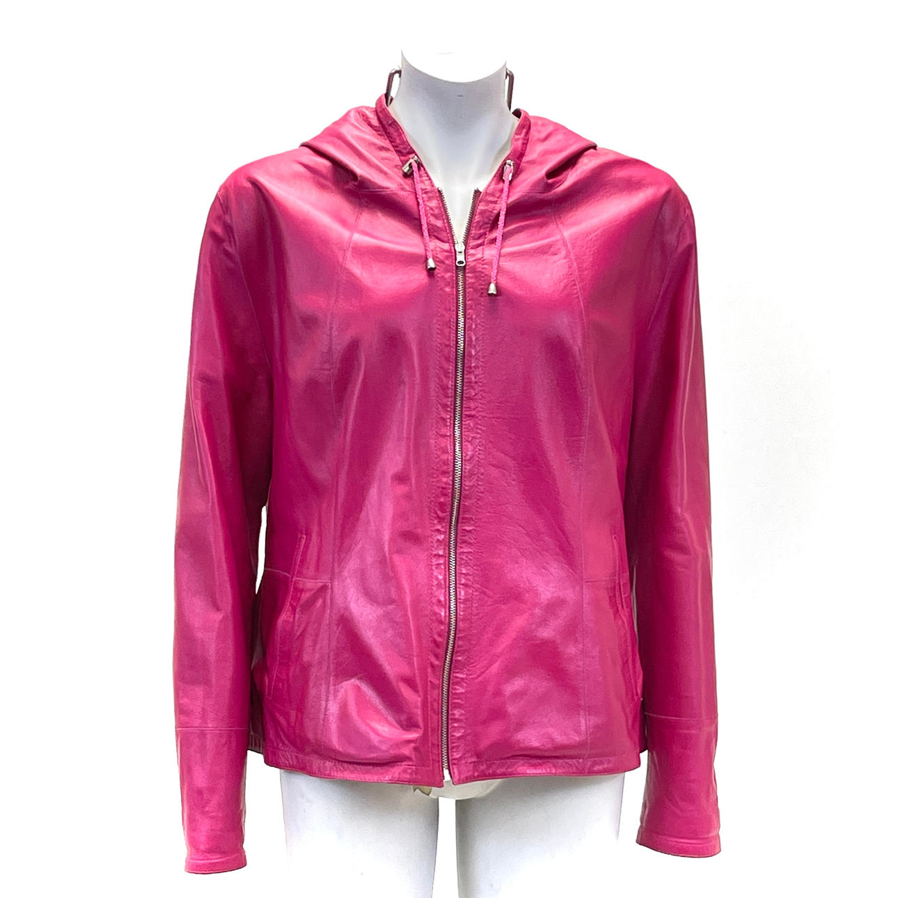 KOBAKKO PINK LEATHER REVERSABLE JACKET. Vintage & Designer Fashion ...