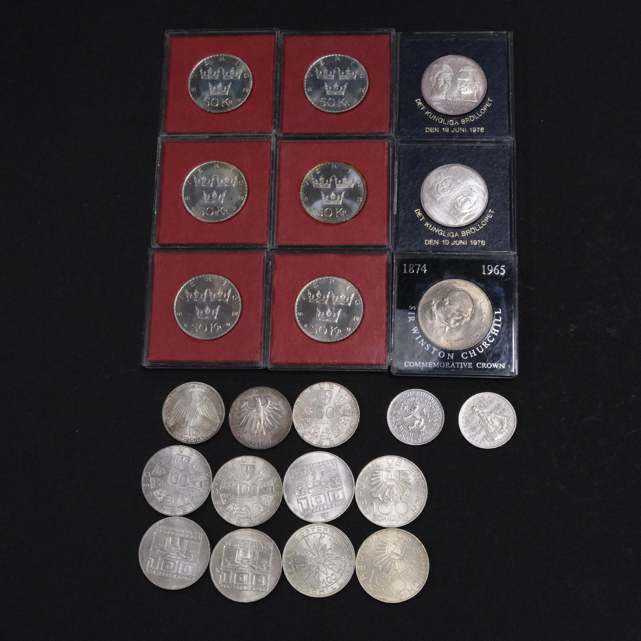 22ST MINNESMYNT BL.A. SILVER. Mynt, Medaljer & Frimärken - Mynt ...