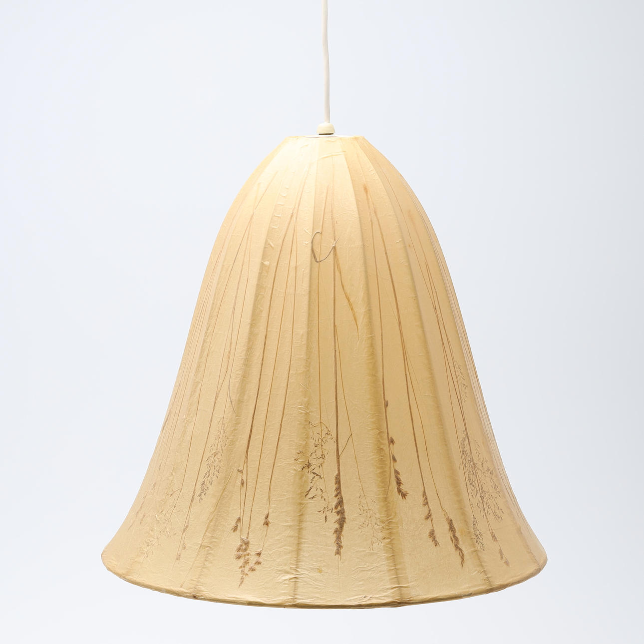 VANJA SORBON MALMSTEN, taklampa, klockformad, rispapper samt växter ...