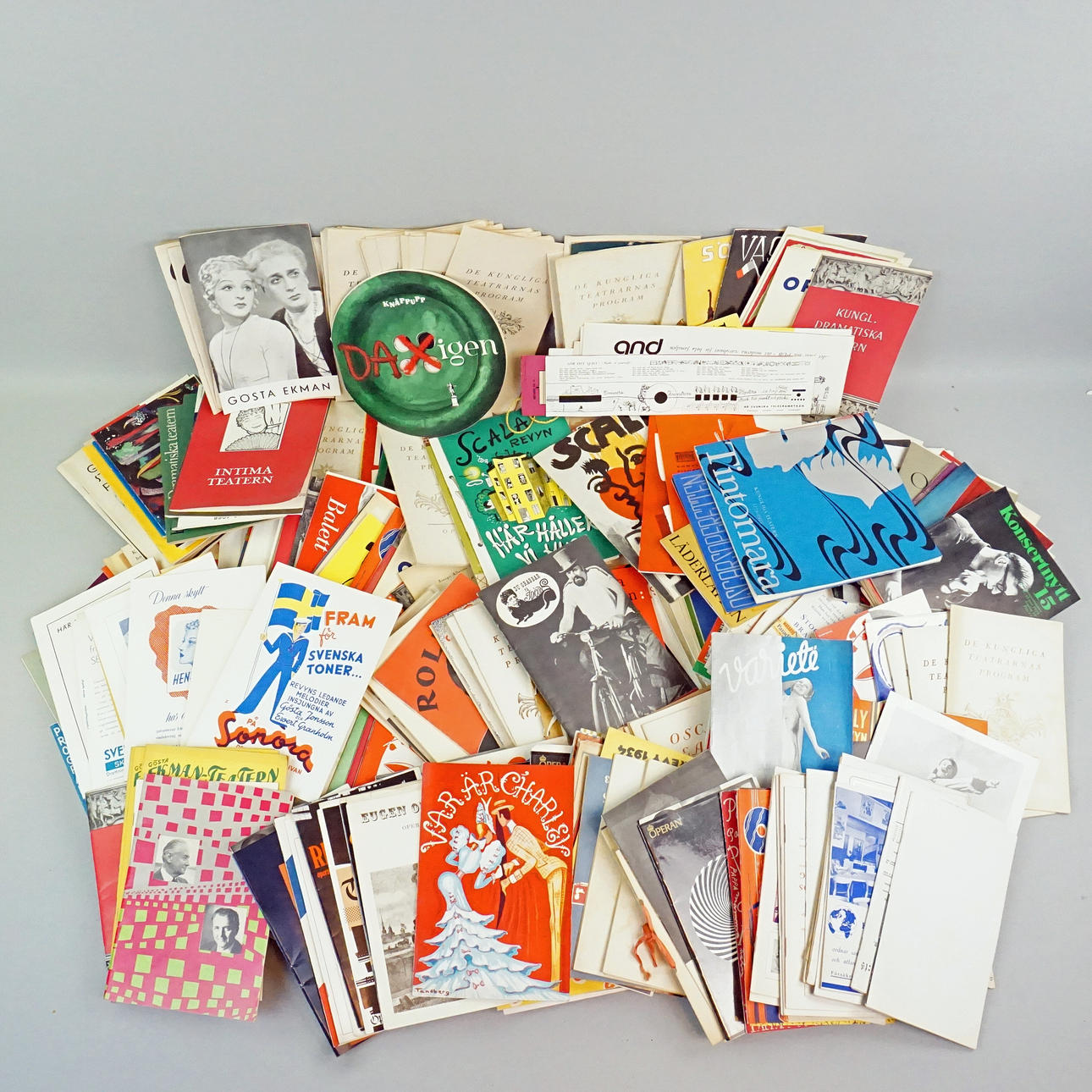 PARTI MUSIK- OCH TEATERPROGRAM, ca 1950 - 1970-tal. Övrigt - Övrigt ...