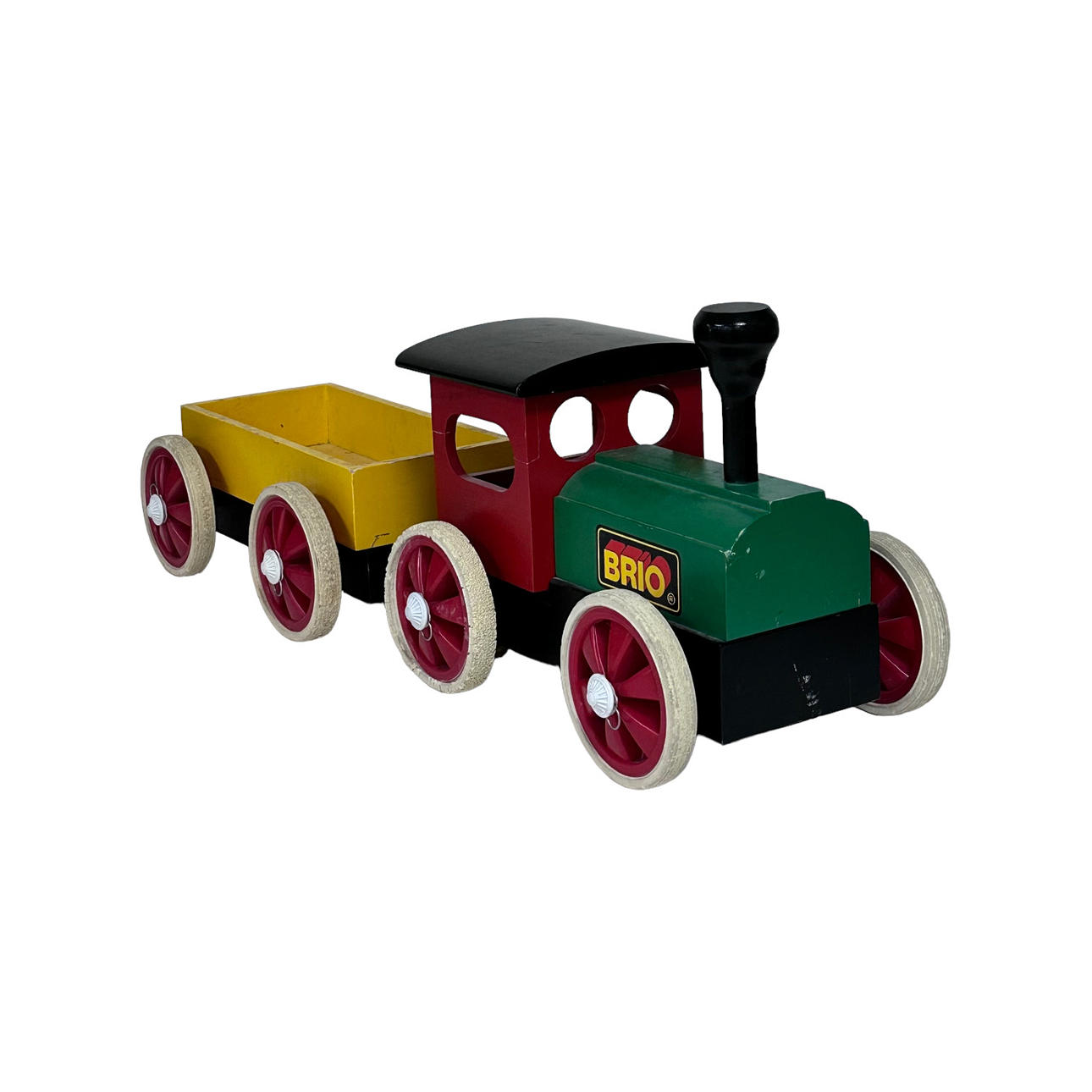 BRIO, tåg med kärra, 1900-tal. Leksaker - Leksaker - Auctionet