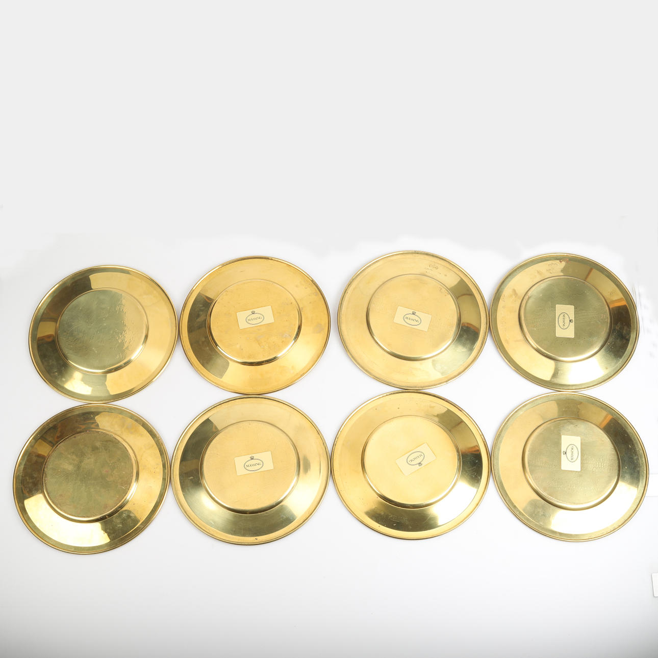 JULTALLRIKAR, 8 st, mässing, Skultuna 1978-1982. Silver & Metall - Tenn ...