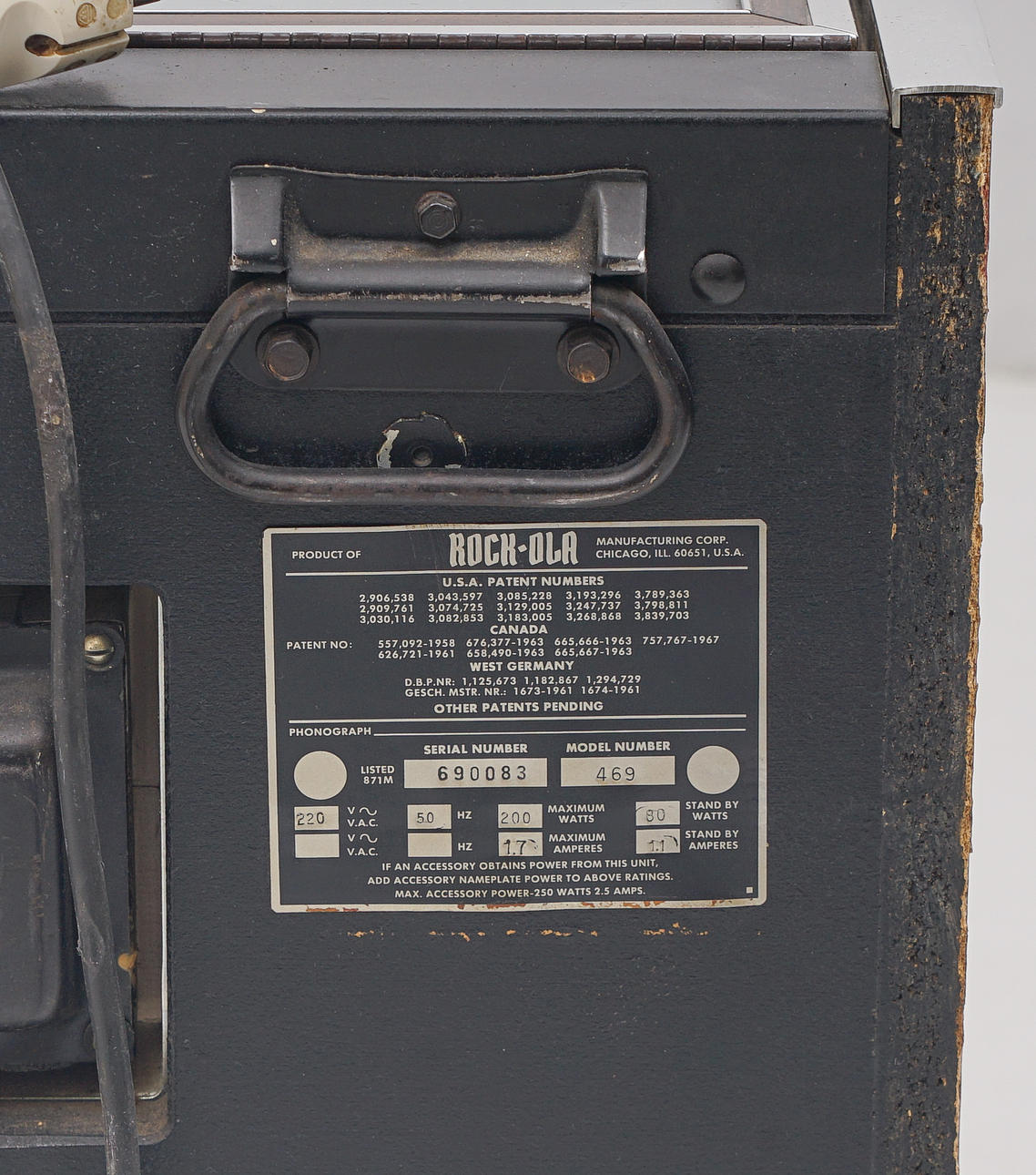 JUKEBOX Rock-Ola 469, 1970-tal. Övrigt - Modern Teknik & Elektronik ...