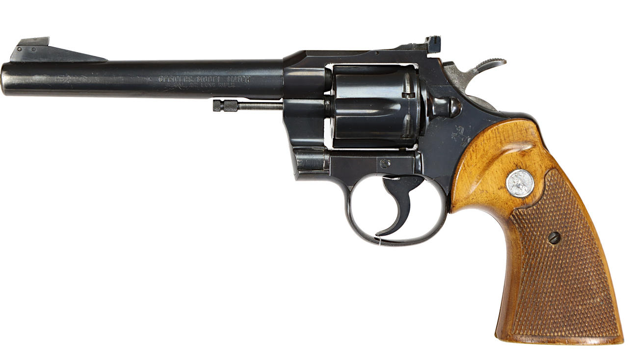 REVOLVER, Double Action, fabrikat Colt, modell Officers Model Match ...