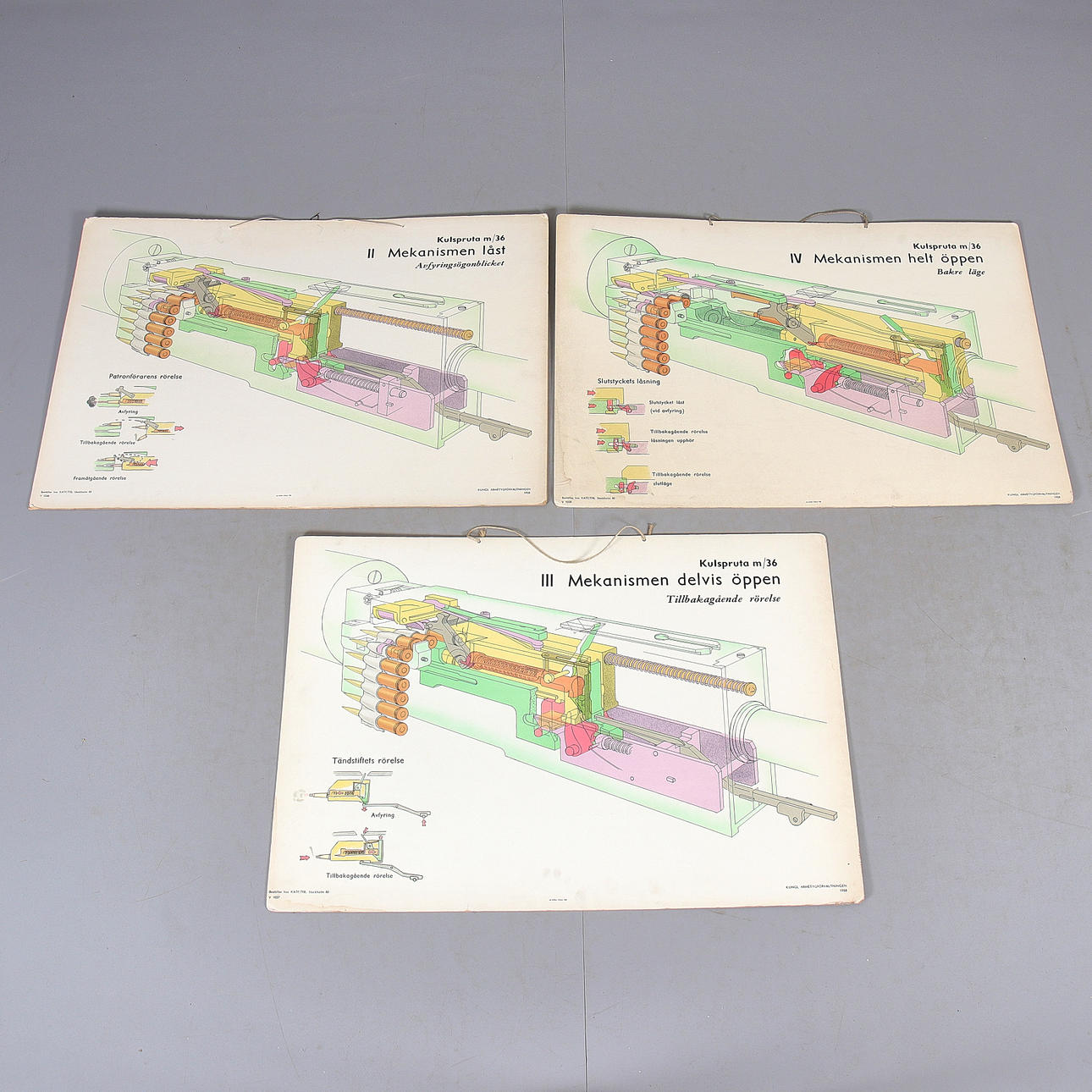 PLANCHER, 3 st, Funktion KSP m/36. Vapen & Militaria - Övrig militaria ...