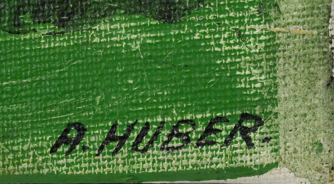 ALEXIUS HUBER. OIL ON CANVAS. Art - Paintings - Auctionet