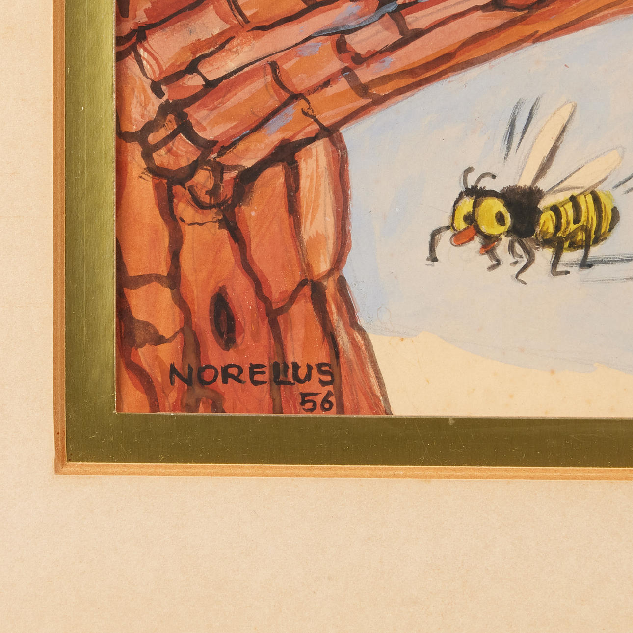 EINAR NORELIUS. Barn och snigel. Konst - Måleri - Auctionet