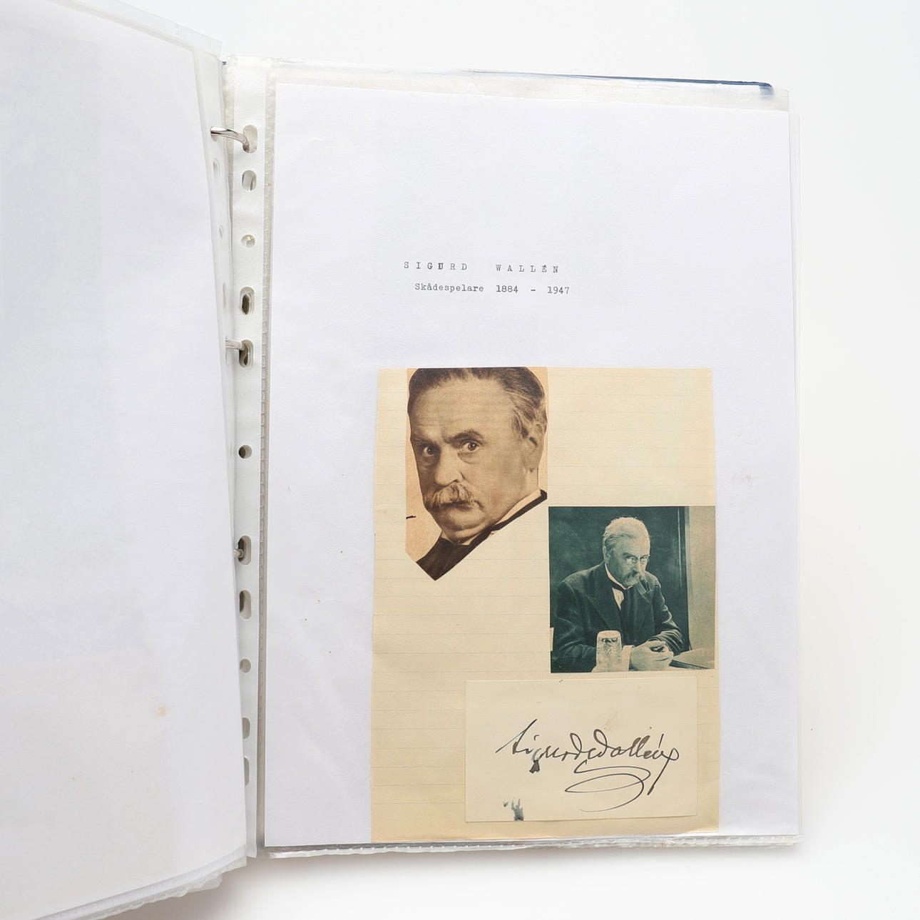 AUTOGRAPH. Binder 3 - APPROXIMATELY 50 SIGNATURES OF VARIOUS ...